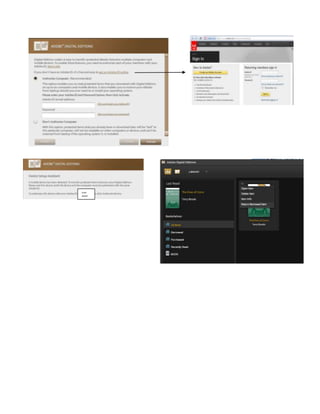 Downloading Adobe Digital Editions handout | DOCX
