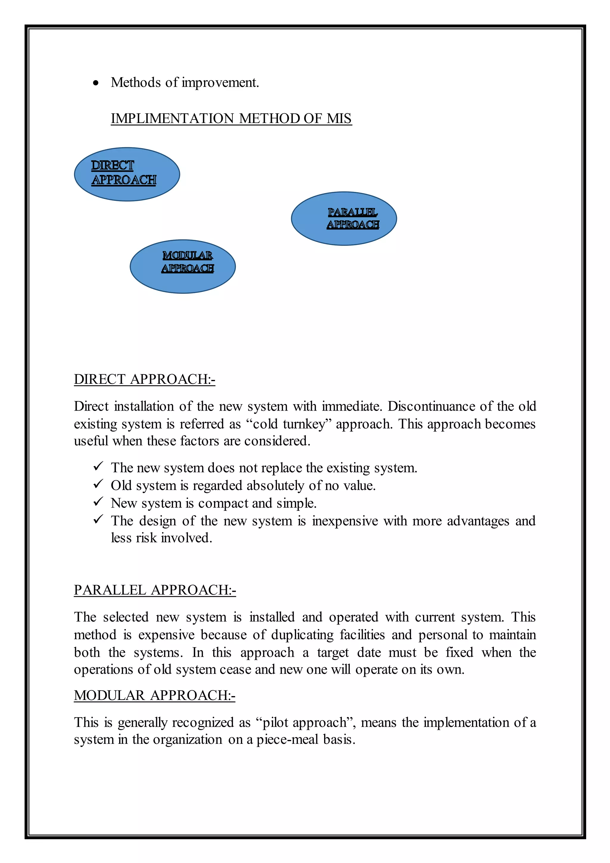 MIES-MANAGEMENT INFORMATION AND EVALUATION SYSTEM - Define, Objectives ...