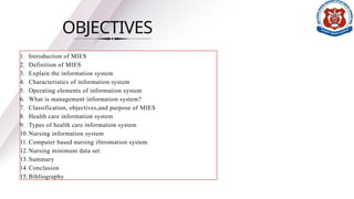 MIESPresentation.pptx Nursing Management | PPTX
