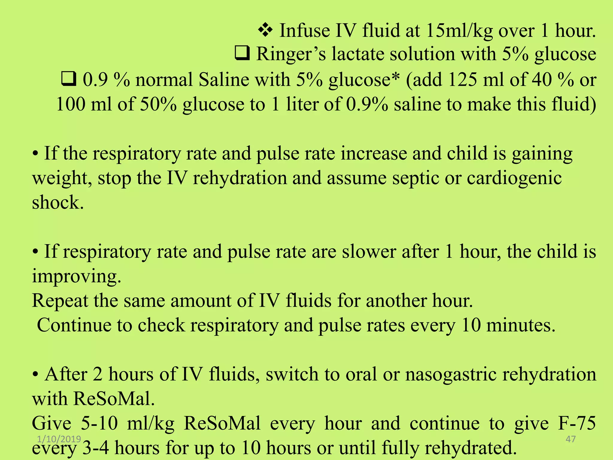 Management Guidelines of Severe Acute Malnutrition SAM in Pediatrics | PDF