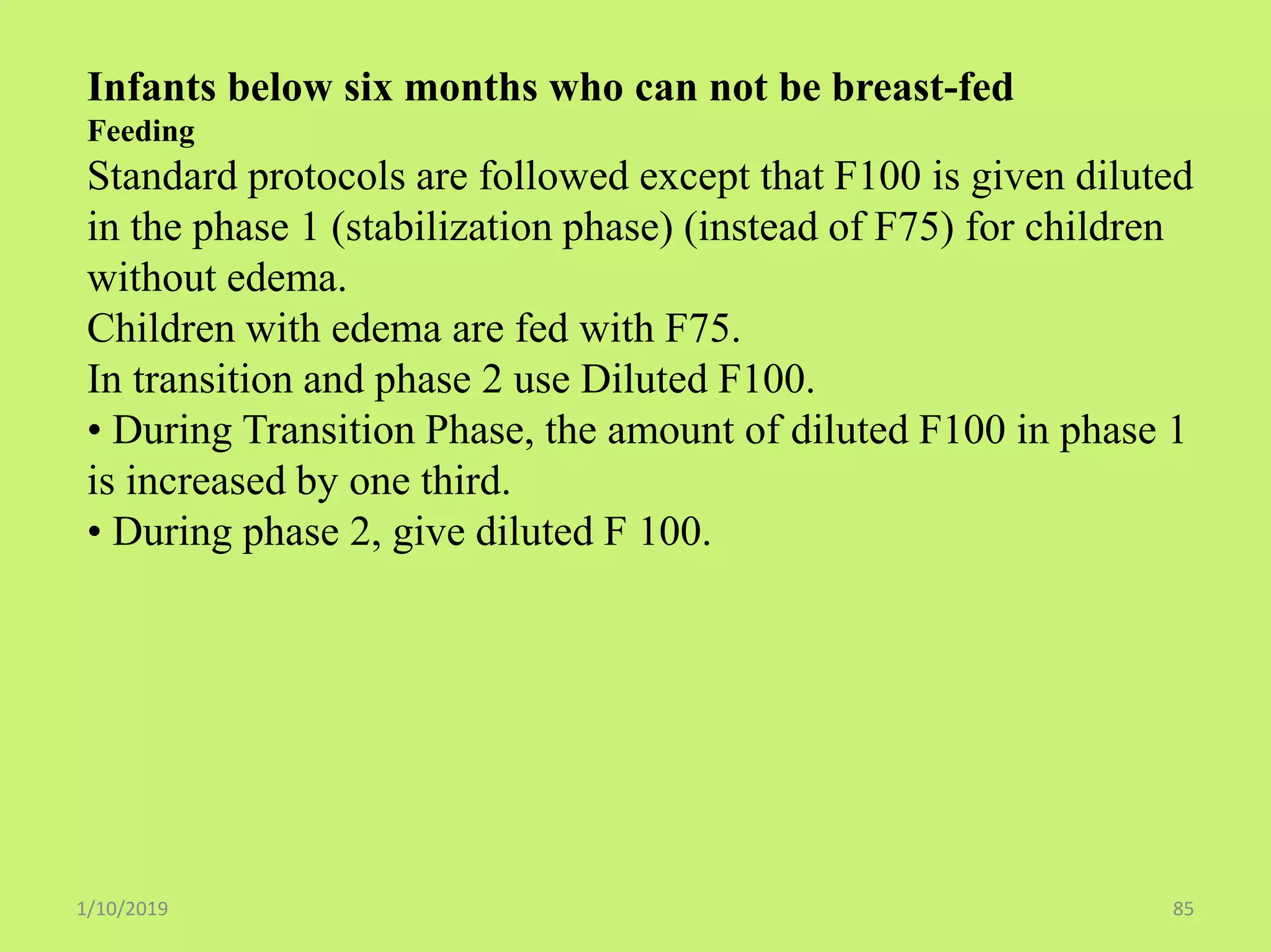 Management Guidelines of Severe Acute Malnutrition SAM in Pediatrics | PDF