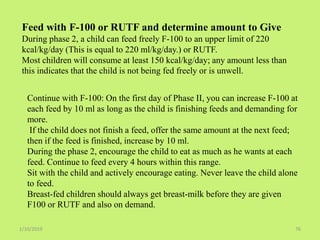 Management Guidelines of Severe Acute Malnutrition SAM in Pediatrics | PDF