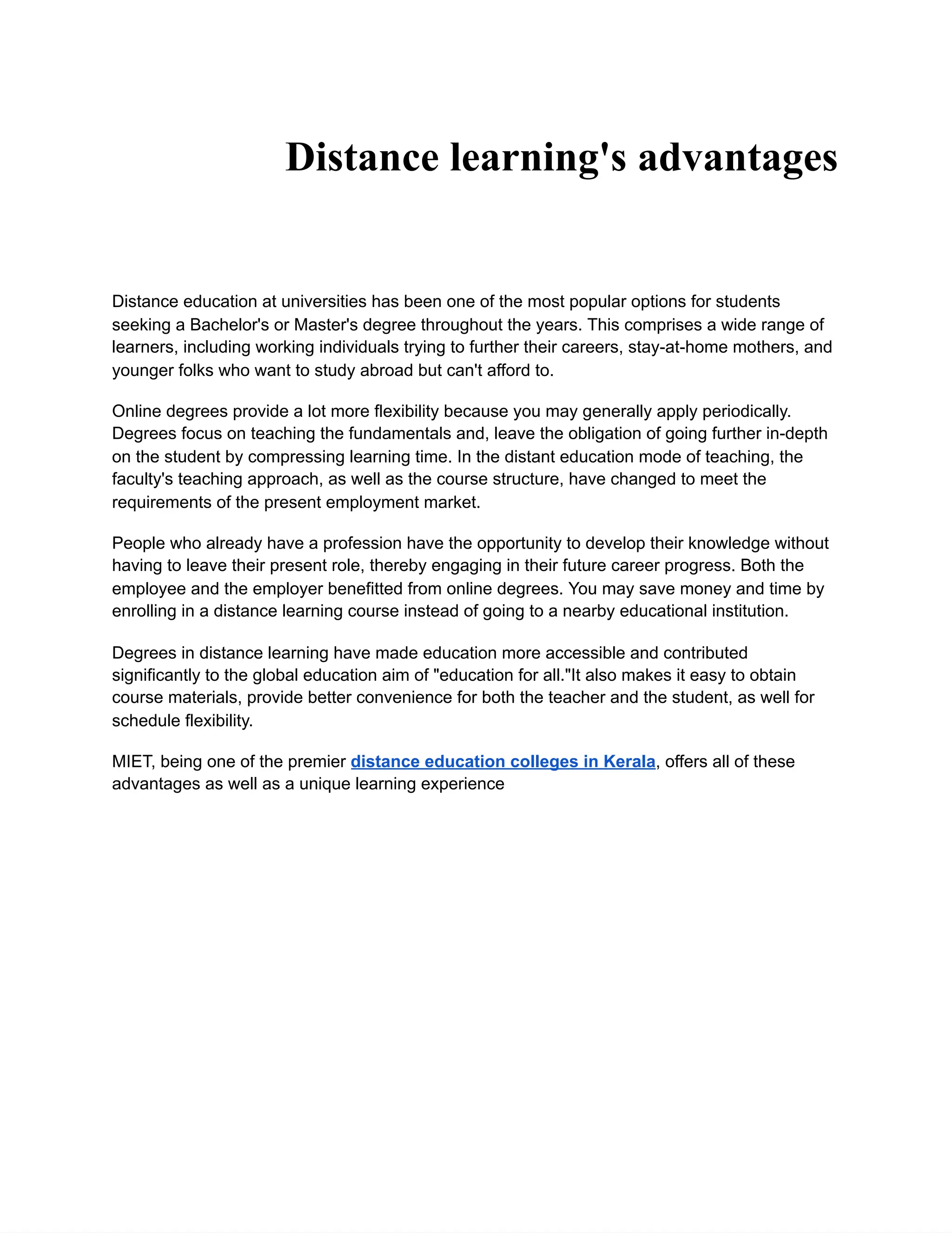 Distance education | PDF