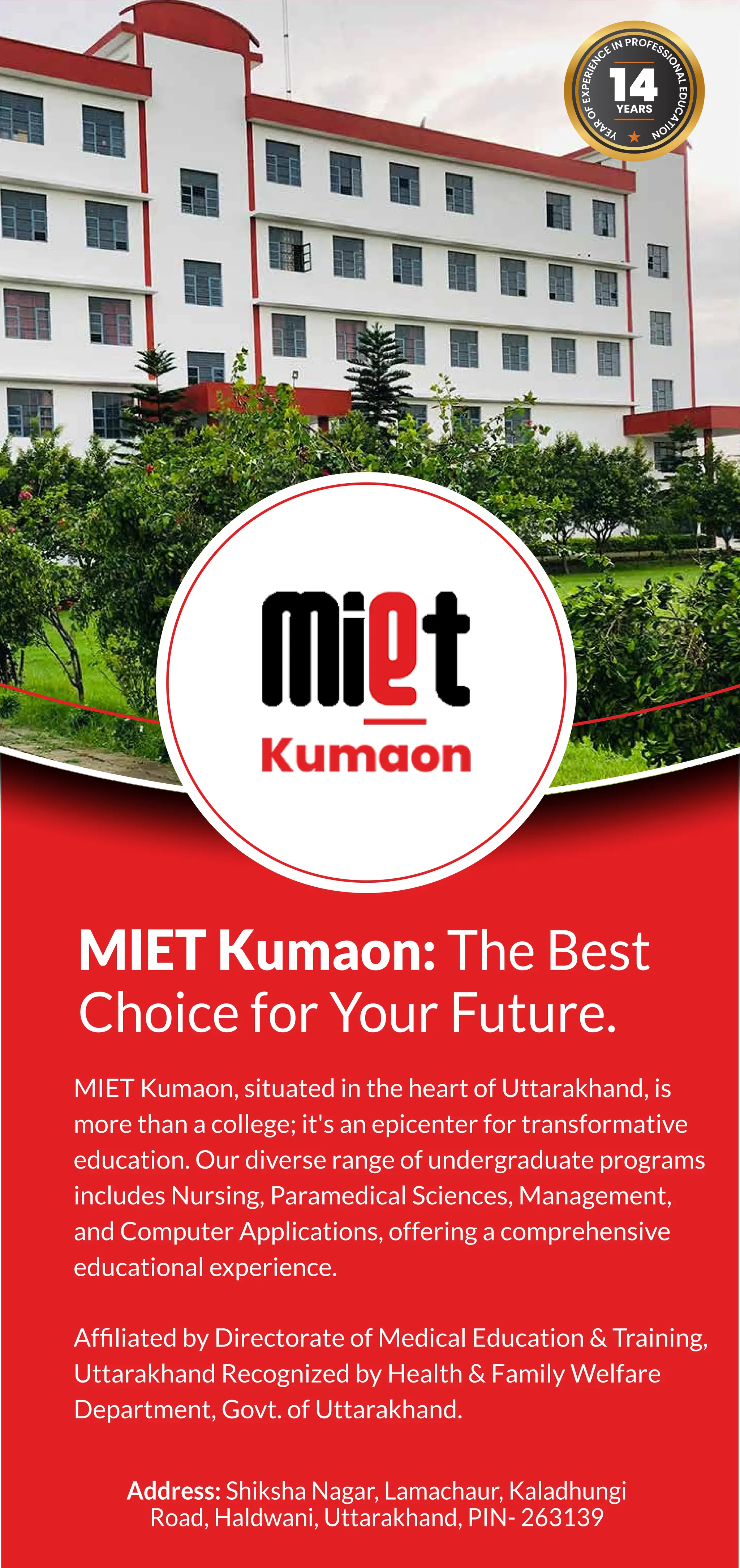 Top 1 College In Uttarakhand - MIET Kumaon | PDF