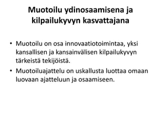 Muotoiluajattelu / design thinking | PPTX