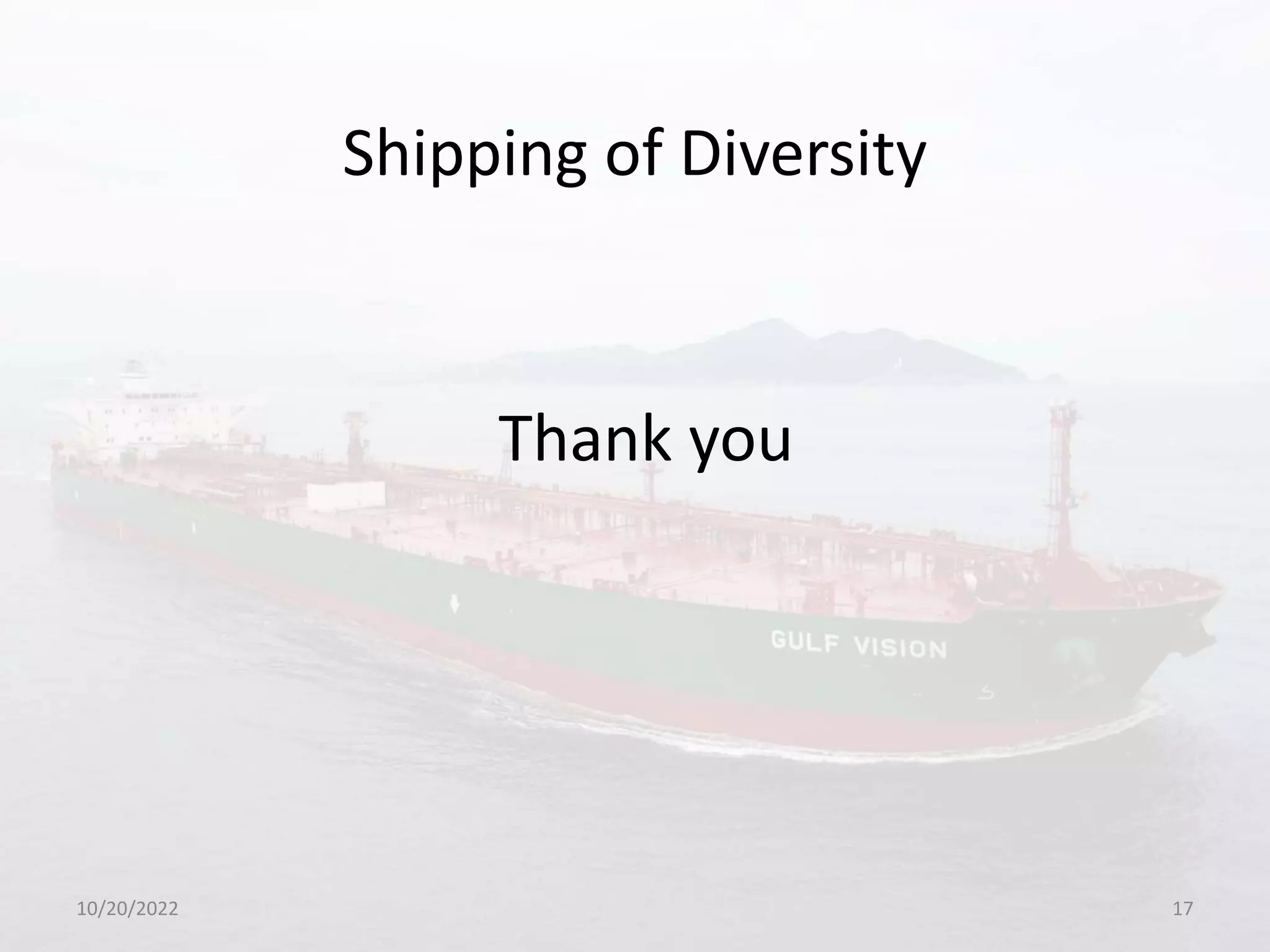 Mievom Diversity of Shipping.pptx