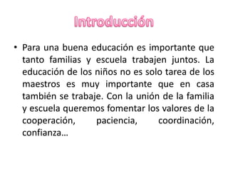 Mi familia en la escuela | PPTX