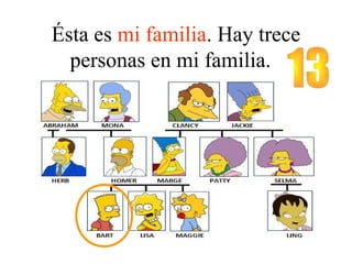 Mi familia unidad 3 leccion 2 | PPT