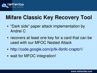 Mifare classic-slides | PDF