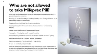 What is Mifeprex and why is this pill prescribed? | PPT