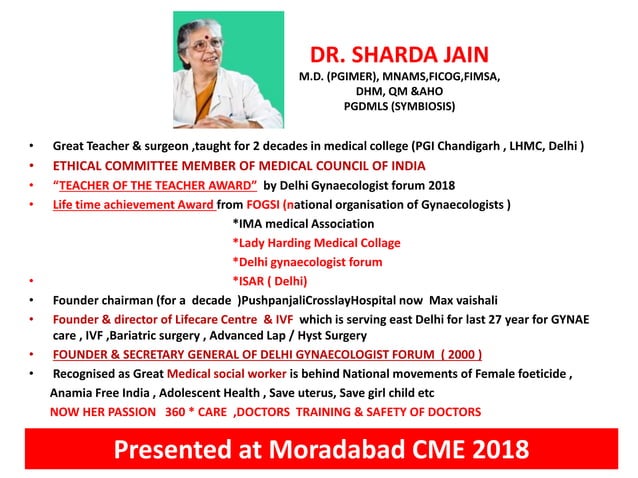 Low Dose Mifeprostone in the Management of Fibroid Dr Sharda Jain | PPTX
