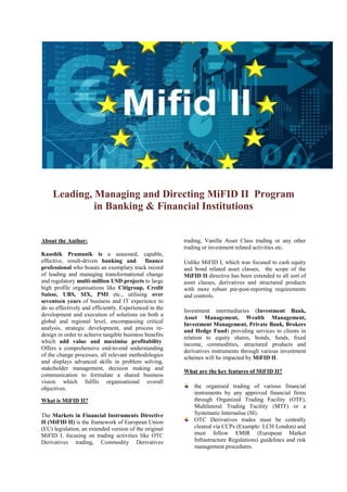 MIFID 2 | PDF | Financial Regulation | Economy