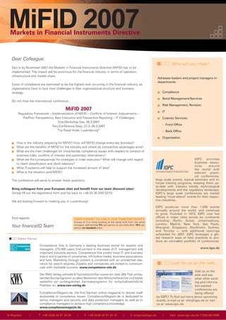 Mi Fid Congress 2007 | PDF