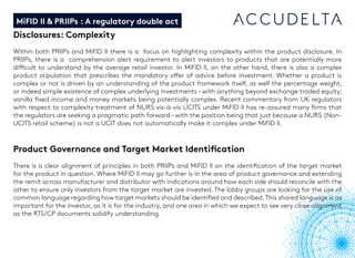 MiFID II and PRIIPs: A regulatory double act | PPT