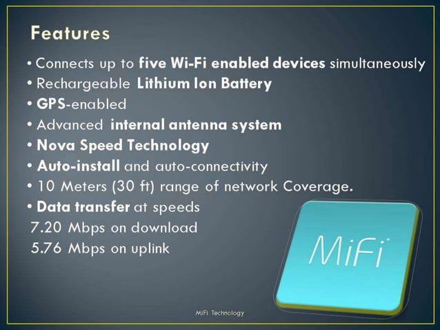 Mifi Technology | PPTX