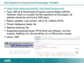 Flow Monitoring Tools, What do we have, What do we need? | PPT