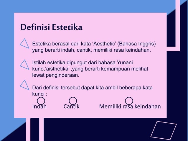 Estetika unsur pokok perancangan arsitektur | PPTX