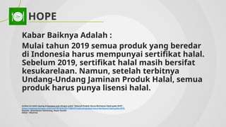 Miftakhul Khasanah - INDONESIAN HALAL VALUE CHAIN.pptx