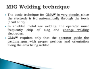 Gas Metal Arc Welding" (or GMAW). | PPTX