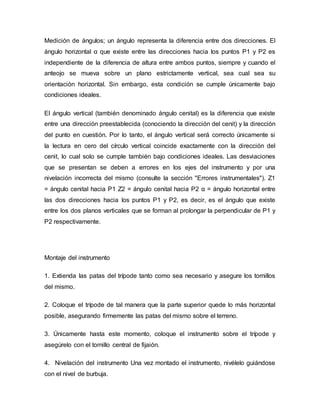 Migdaly Rivera generalidades de topografia | DOCX