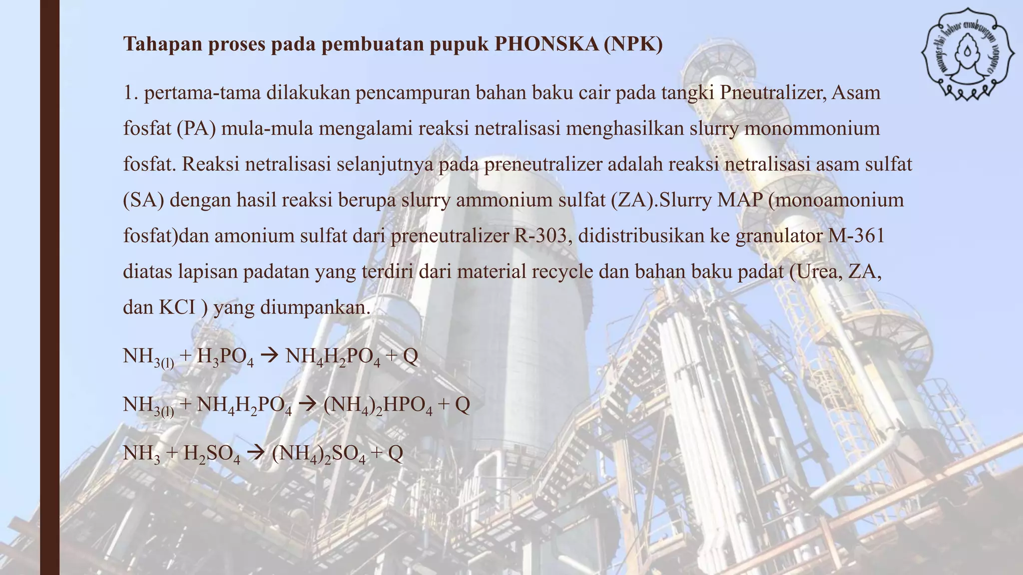 Produksi Pupuk NPK | PPTX