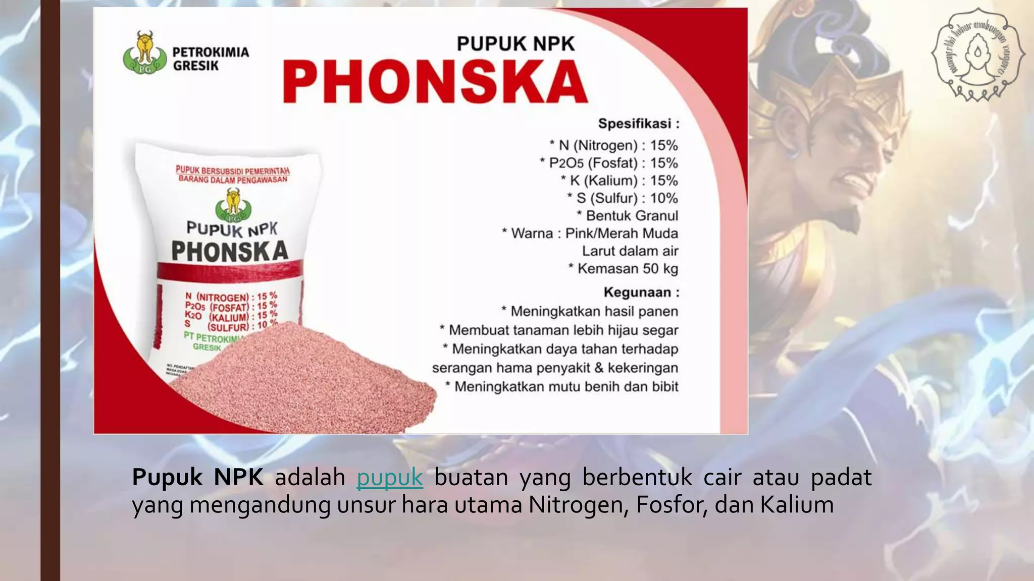 Produksi Pupuk NPK | PPTX