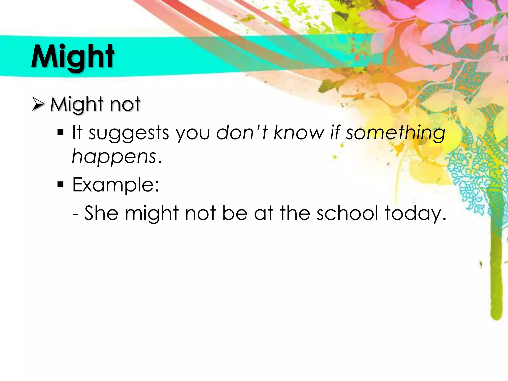 May Might Could | PPTX