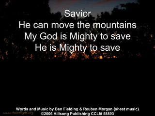 Mighty To Save | PPT