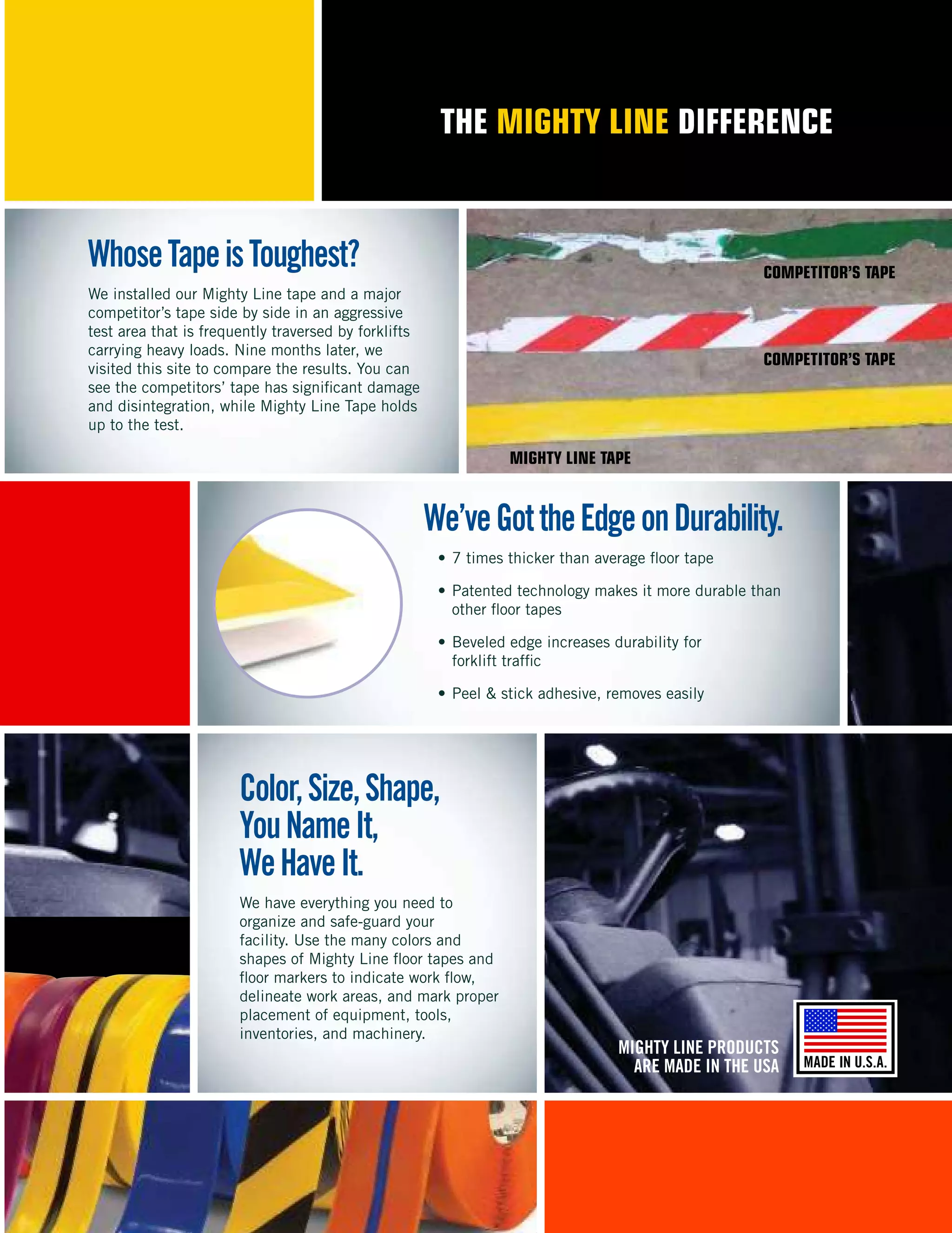 Mighty Line Safety Floor Tape Catalog - 2018 | PDF