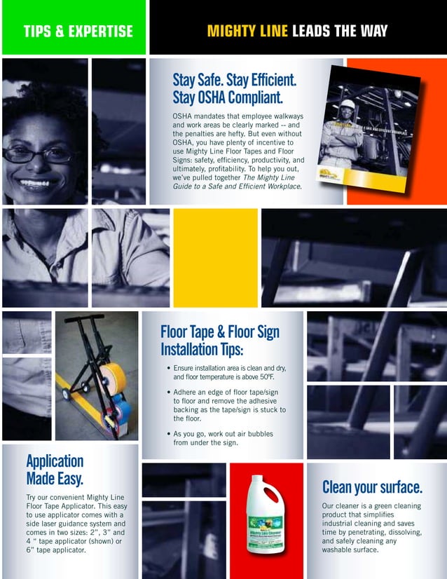 Mighty Line Safety Floor Tape Catalog - 2018 | PDF