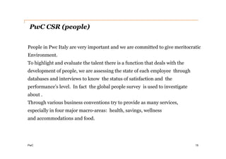 Corporate Social Responsibility - PricewaterhouseCoopers | PDF