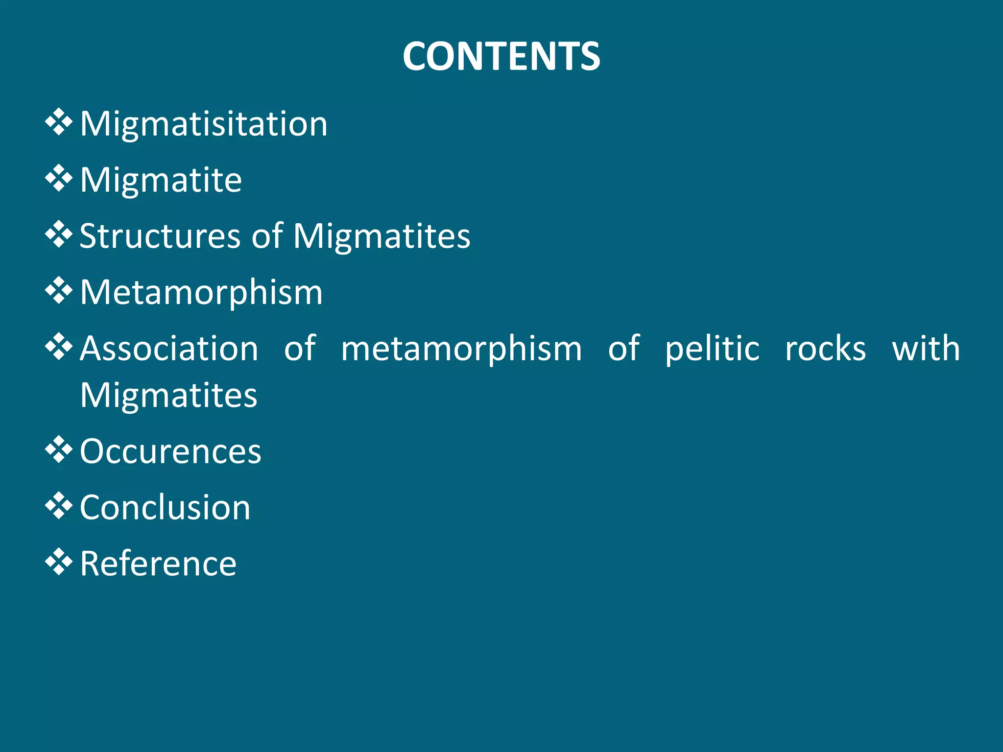 Migmatite and metamorphism | PPTX