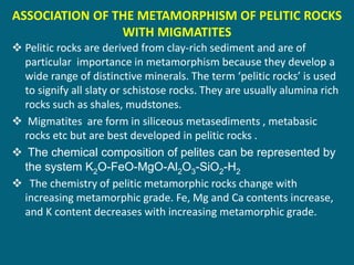 Migmatite and metamorphism | PPTX