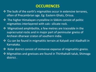 Migmatite and metamorphism | PPTX | Geology | Science