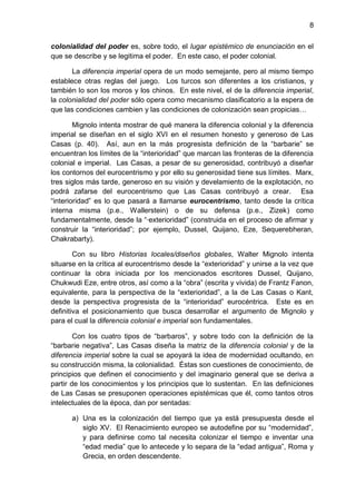 Mignolo diferencia colonial&diferencia imperial | PDF