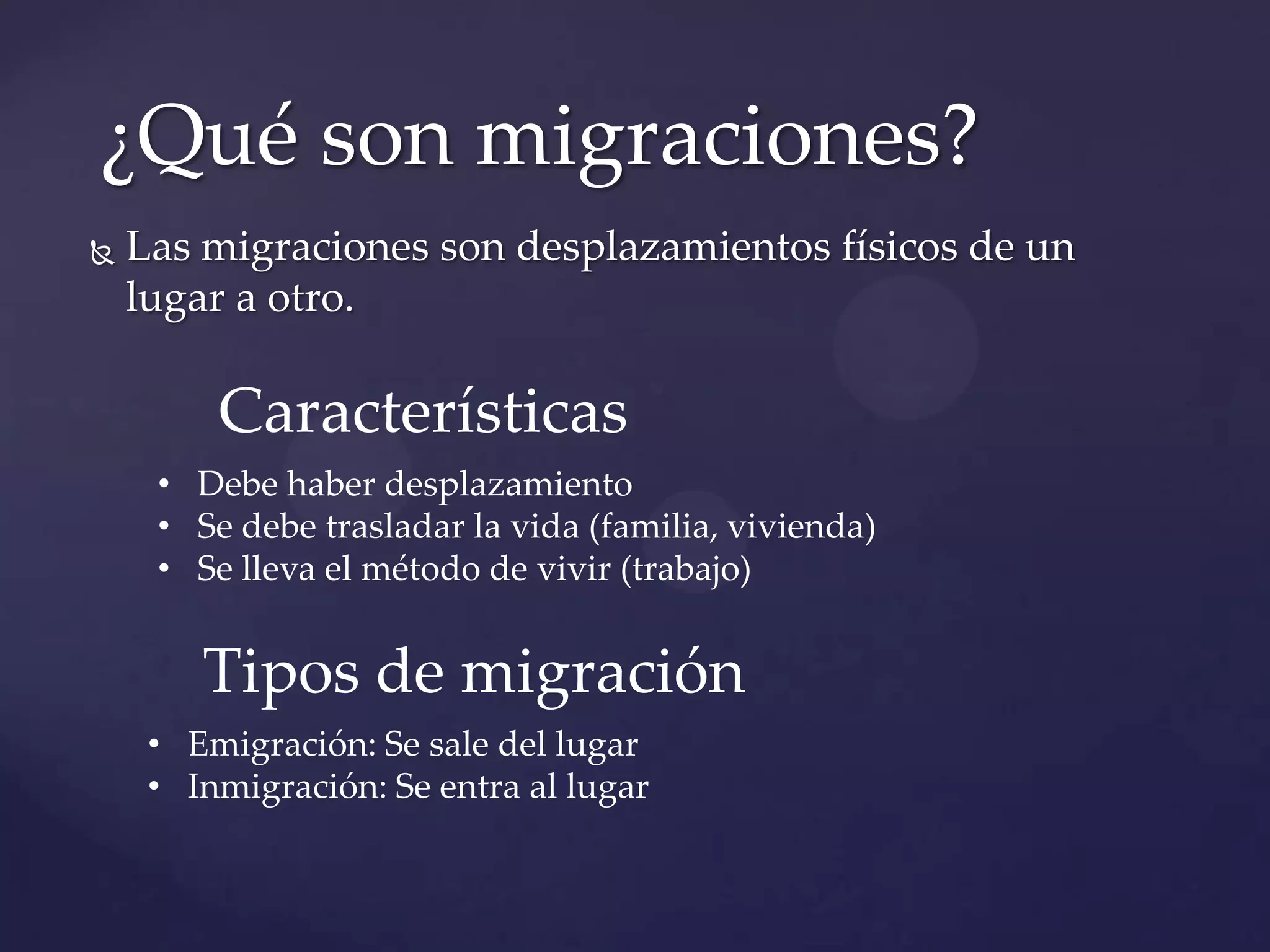 Migraciones | PPTX