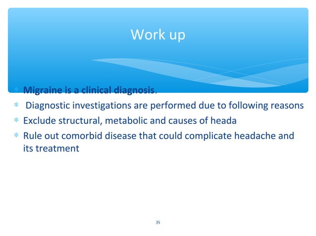 Migraine | PPT | Brain and Nervous System Disorders | Diseases and ...