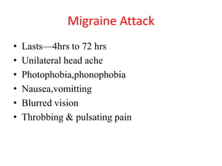 Head ache & Migraine | PPT