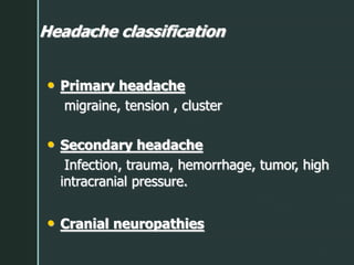 migraine.pptx | Brain and Nervous System Disorders | Diseases and Conditions