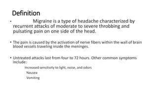 Clinical Approach to Migraine ward case.pptx