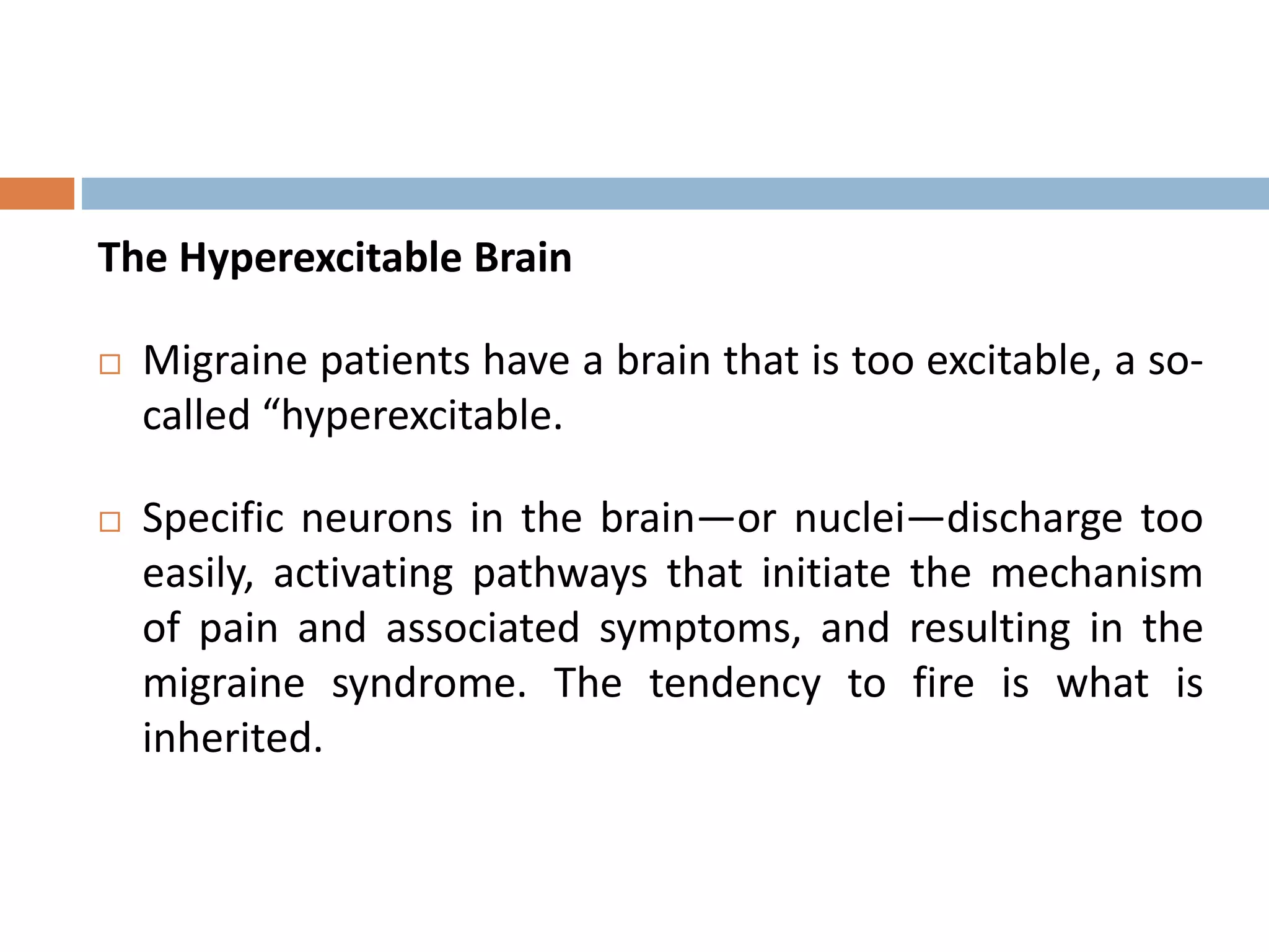 Migraine etiopathogenesis and management | PPTX