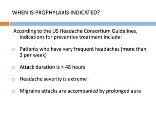 Migraine etiopathogenesis and management | PPTX