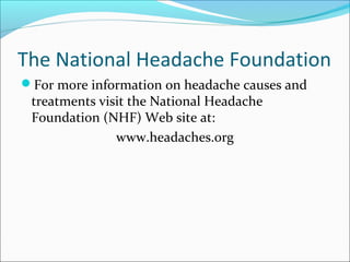 Migraine its presentation and management | PPT