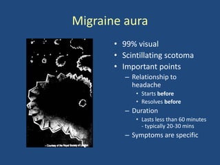 Migraine and aura | PPTX