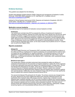 Migraine and headache diag guideline group health | PDF