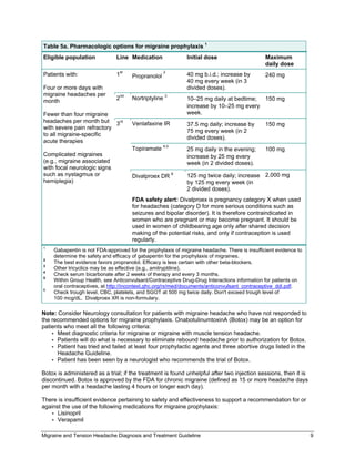 Migraine and headache diag guideline group health | PDF