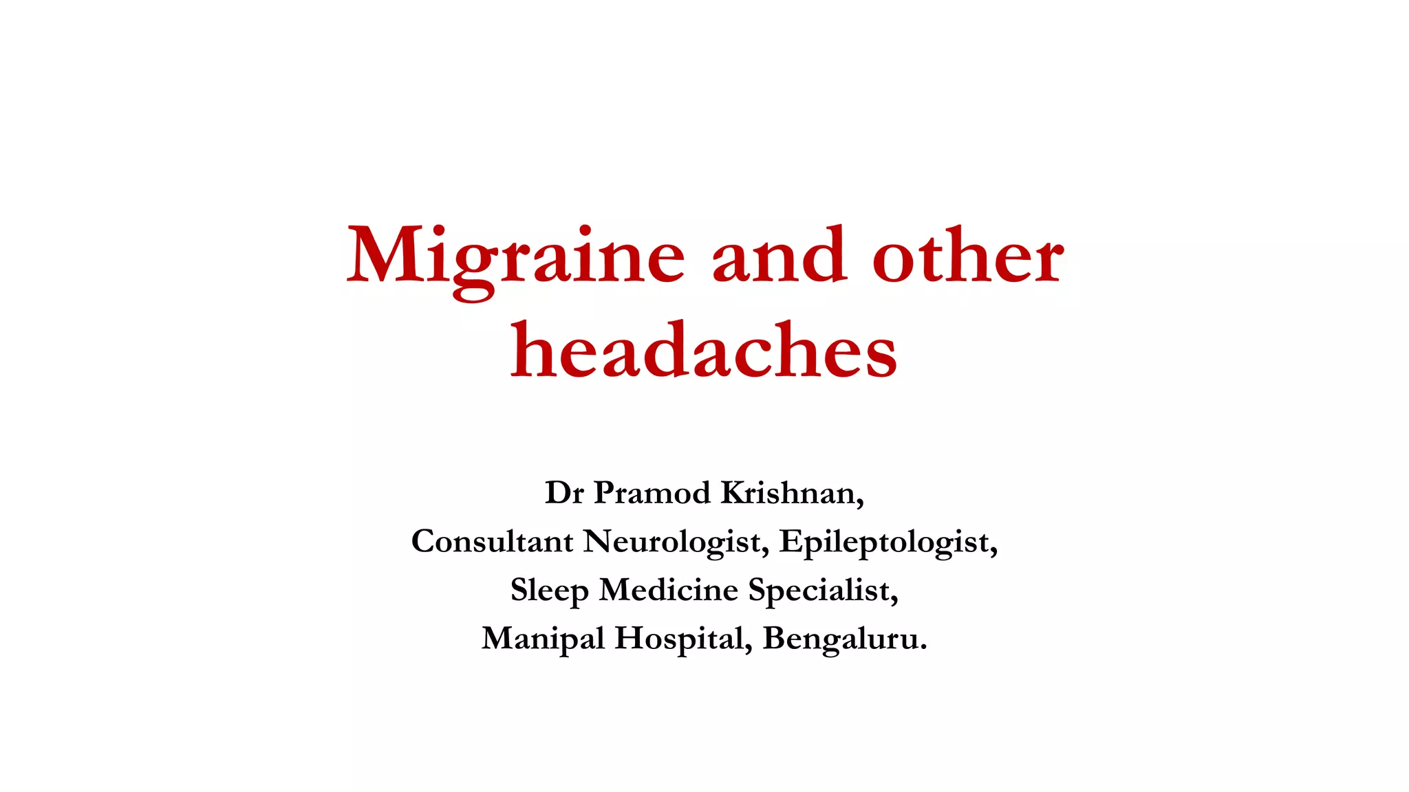 Migraine | PPTX