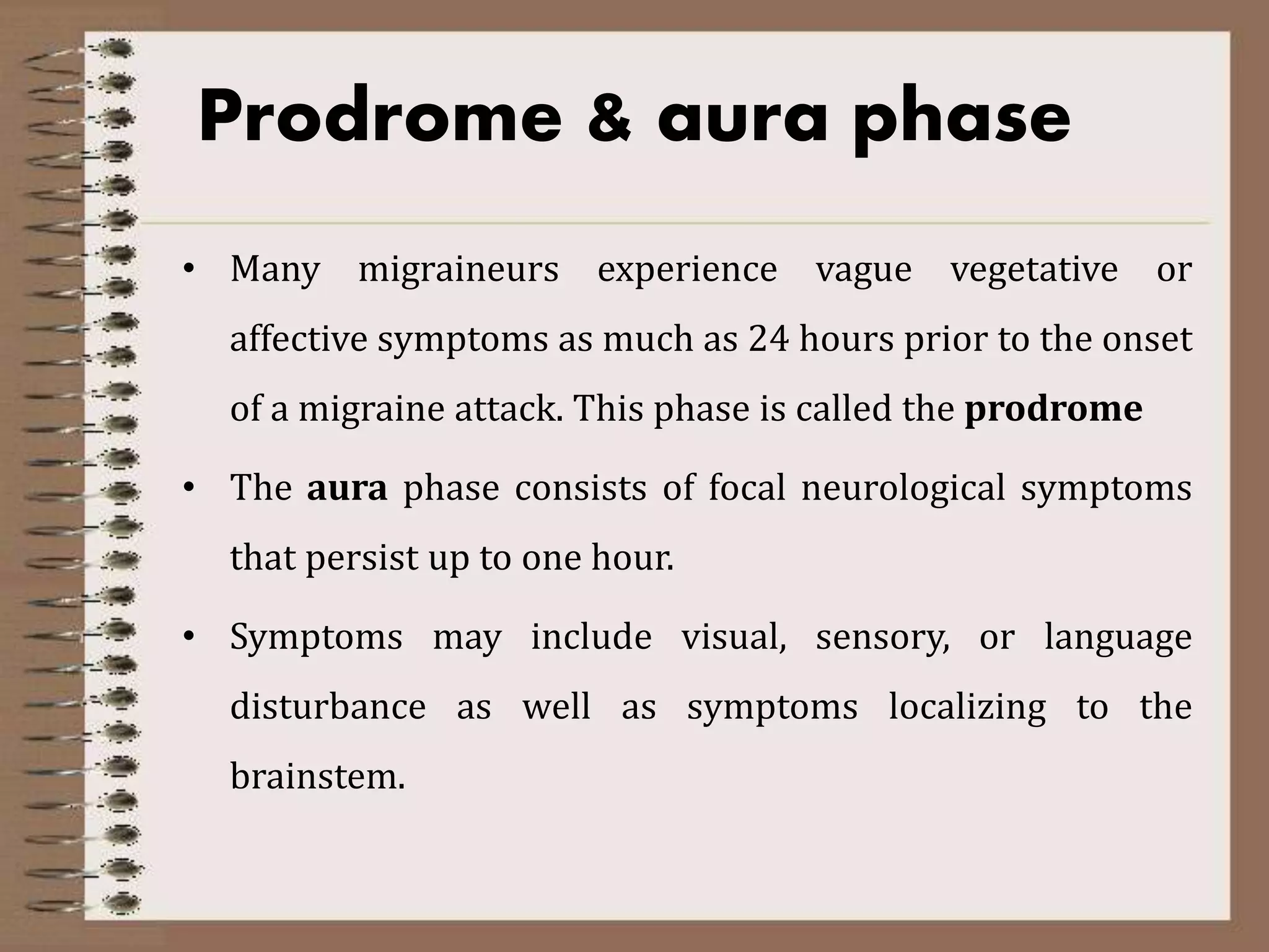 Migraine and types | PPTX