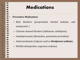 Migraine and types | PPTX