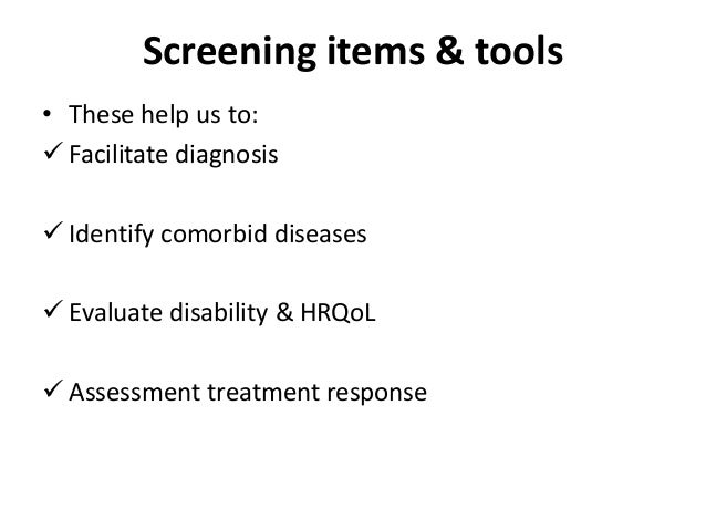 Migraine assessment screening instruments & scales